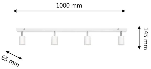 LED Bodové svítidlo TUNE 4xGU10/4,8W/230V bílá