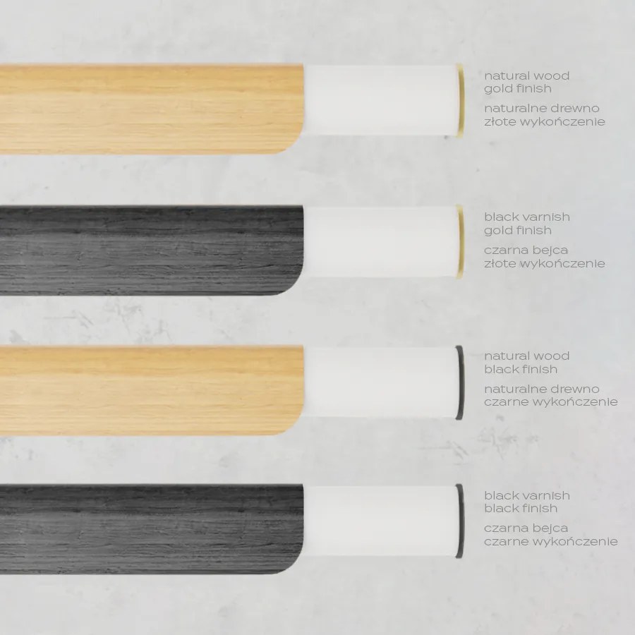 ZAHO Závěsné LED svítidlo ZUZU 80, d. 200 cm, 60W Barva: Zlato-černá, Teplota světla: 2700K - teplá bílá, Stmívání, řízení: ON/OFF