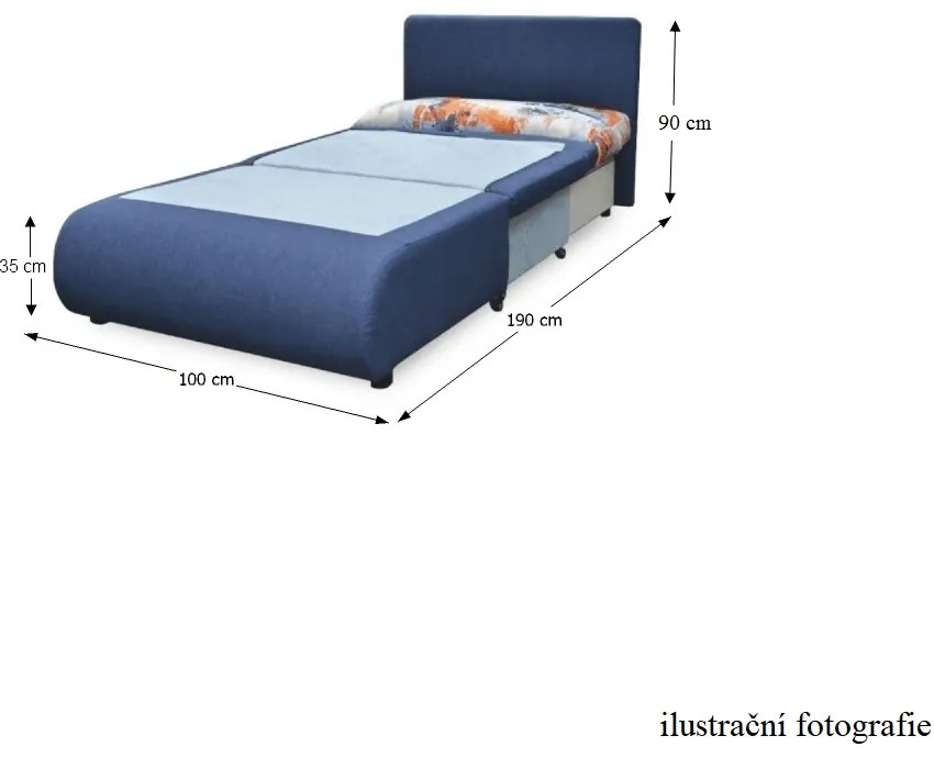 Kondela Rozkládací křeslo, šedá / vzor káro, KENY NEW