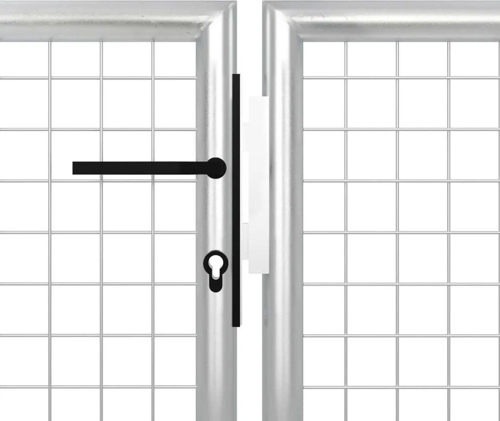 vidaXL Zahradní brána ocel 350 x 100 cm [144341] Barva: Zelená
