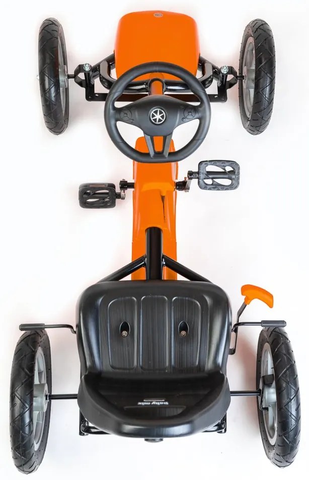 Dětská šlapací motokára Go-kart Baby Mix Buggy oranžová