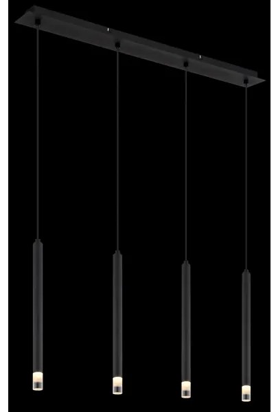 Globo 15629-4 - Lustr na lanku BLAKE 4xG9/4W/230V černá