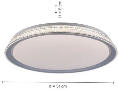 Leuchten Direkt 14359-21 - LED Stmívatelné stropní svítidlo KARI LED/36W/230V