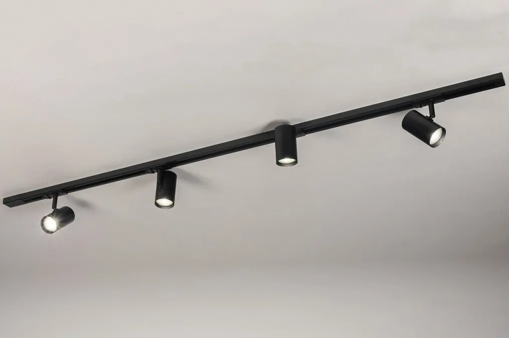 Stropní svítidlo kolejnicové do kuchyně Antre Black 4