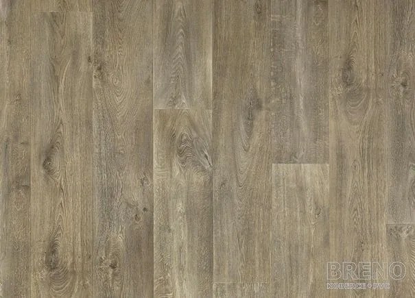 Breno PVC BLACKTEX Texas Oak 609M – tmavší dřevo, šíře 200 cm