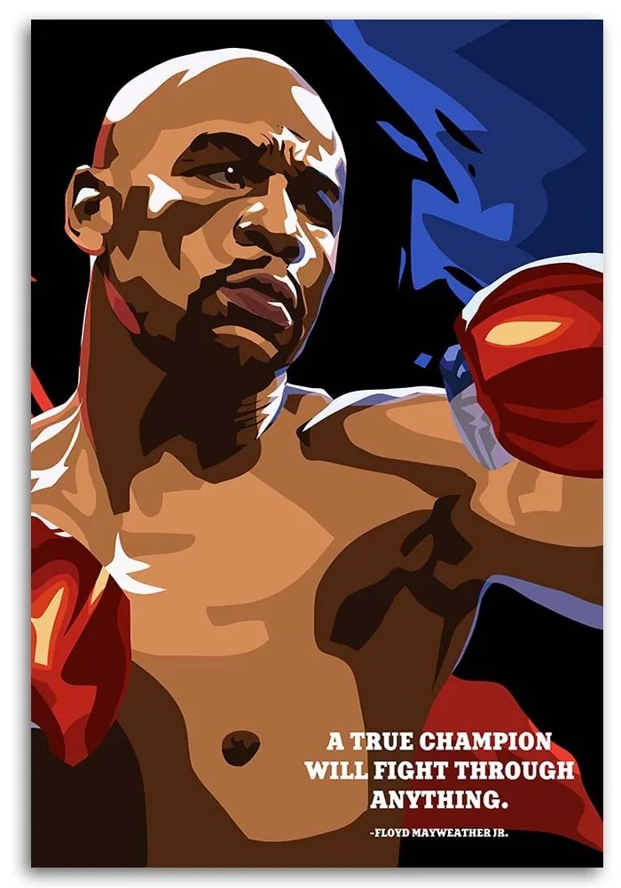 Gario Obraz na plátně Floyd Mayweather - Nikita Abakumov Rozměry: 40 x 60 cm