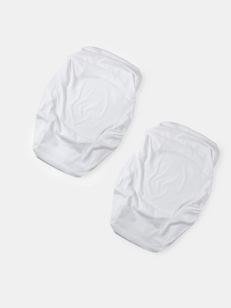 Sinsay - Bavlněná prostěradla z odolné tkaniny s gumou 2 pack - bílá