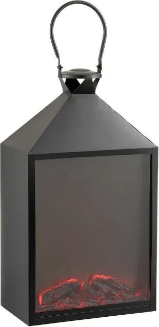 LED dekorace lucerna COZY WARM 55x30 cm, černá