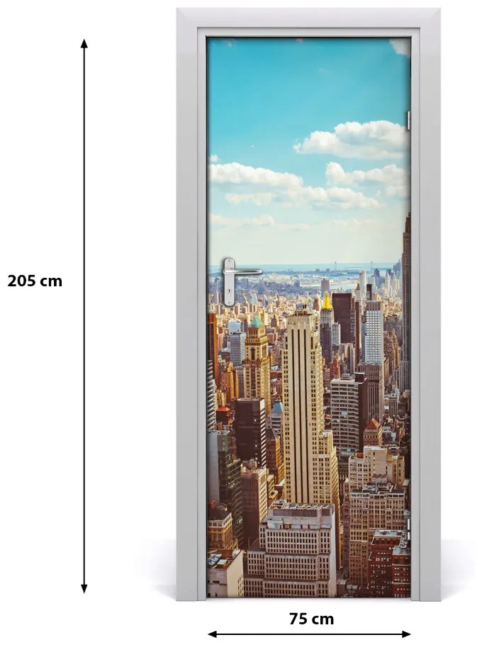 Fototapeta samolepící dveře New York 75x205 cm