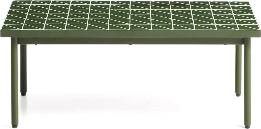 Zahradní konferenční stolek s keramickou deskou 61x122 cm Maurina – Kave Home