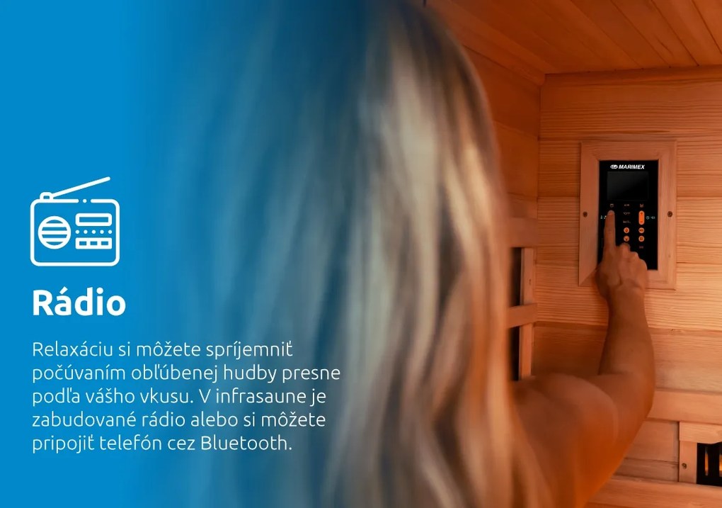 Marimex | Kombinovaná sauna Marimex UNITE XL s Wi-Fi (FSC) + saunová kamna | 11100116