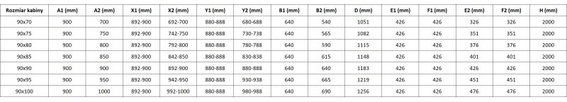 Mexen Lunar-F Duo, skládací sprchový kout 90 x 70 cm, 8mm čiré sklo, profil měděná matná, 836-090L-070P-65-00
