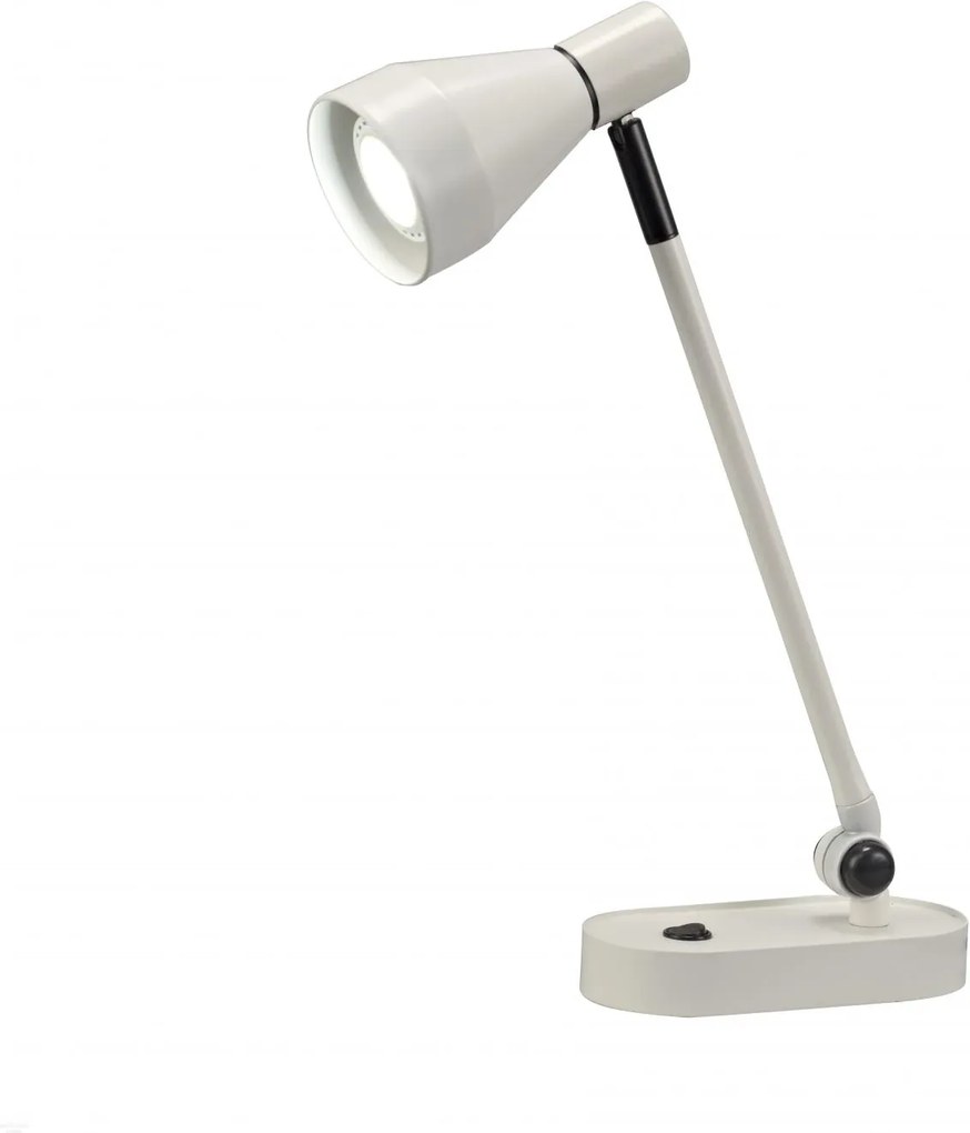 Mantra 5848 Kos, stolní lampa s vypínačem, 1x12W GU10, bílá/černá,  výška36cm