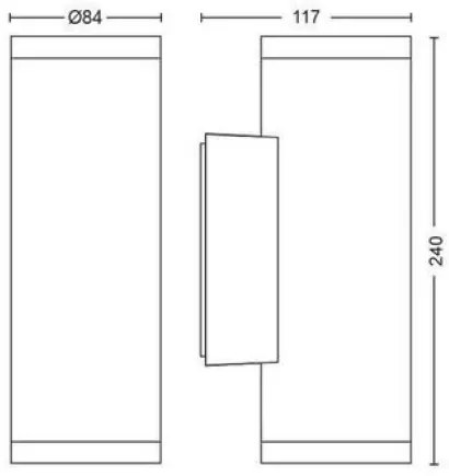 Venkovní nástěnné LED svítidlo Philips Hue Appear 17463/30/P7 2000K-6500K RGB