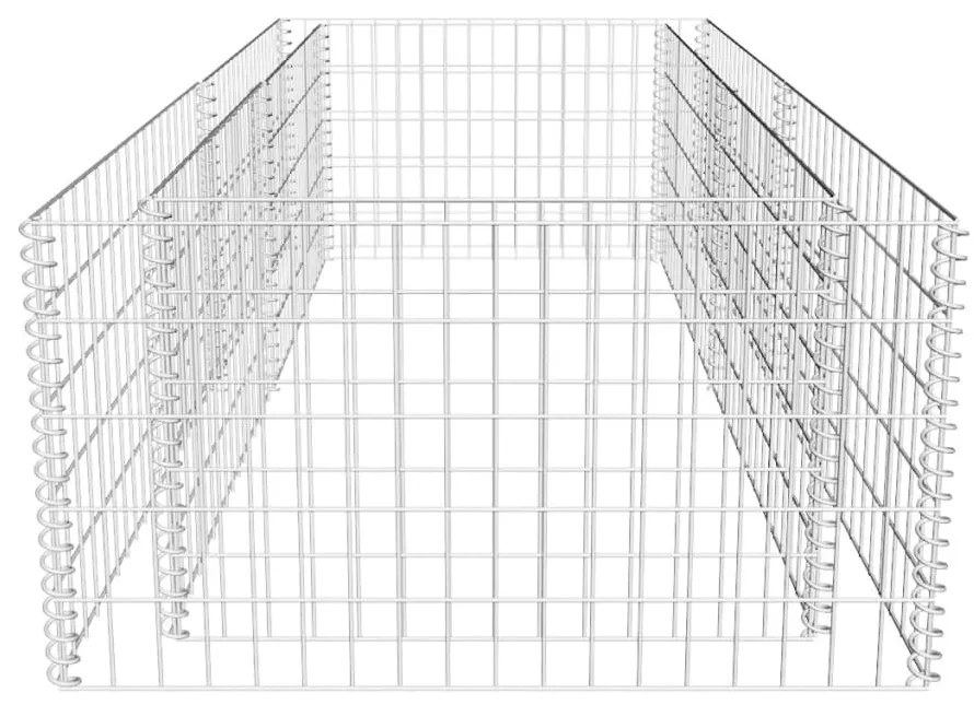 Gabionový truhlík pozinkovaná ocel 180 x 90 x 50 cm,  141624