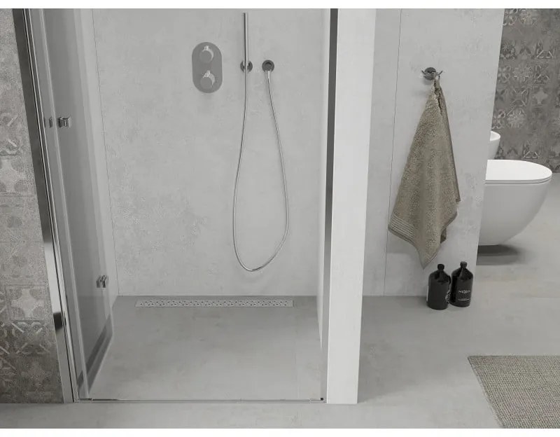 Mexen Lima skládací sprchové dveře 70 cm, Průhledné, Chromovaná - 856-070-000-01-00