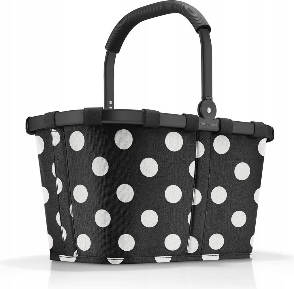 Košík Carrybag Frame, dots white, Reisenthel