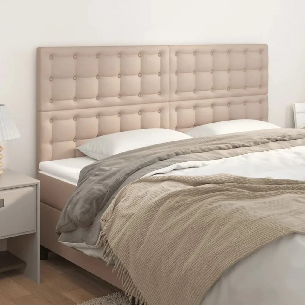 Čelo postele Cappuccino 160x5x118/128 cm umělá kůže 3116433