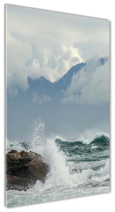 Wallmuralia Foto obraz akrylové sklo Rozbouřené moře 50x100 cm