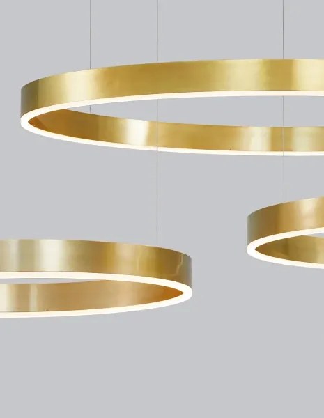 LED lustr Motif 60 zlaté stmívatelné