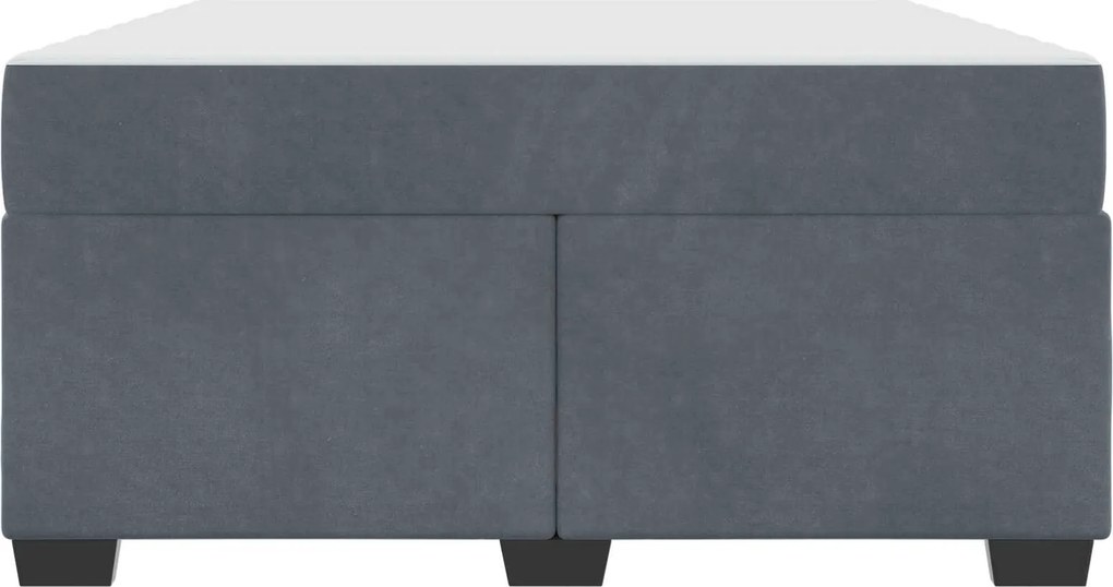 Rám postele s matrací Tmavě šedá 140 x 200 cm textil 3399291