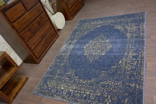 Koberec Drop jasmine 455 D.blue