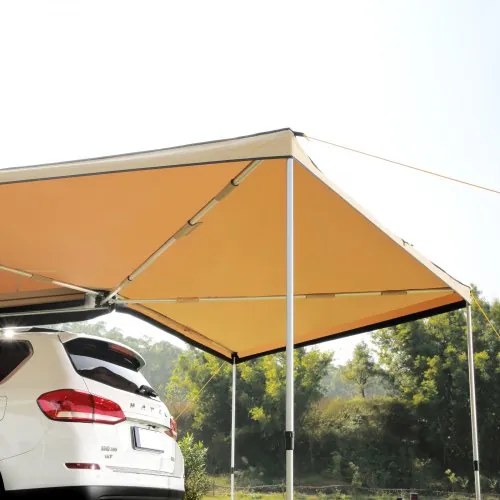 Automobilová markýza 270°, 2,5 m výška zatahovací boční markýza do auta, PU3000 mm
