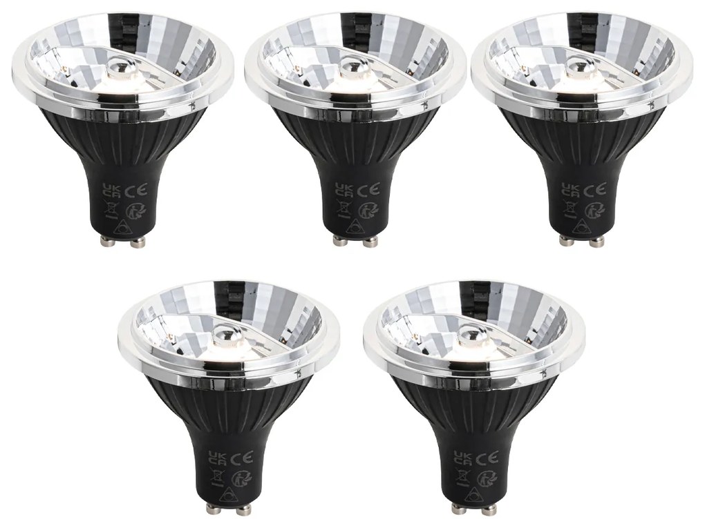 Sada 5 stmívatelných LED žárovek GU10 70mm 6,5W 600 lm 3000K