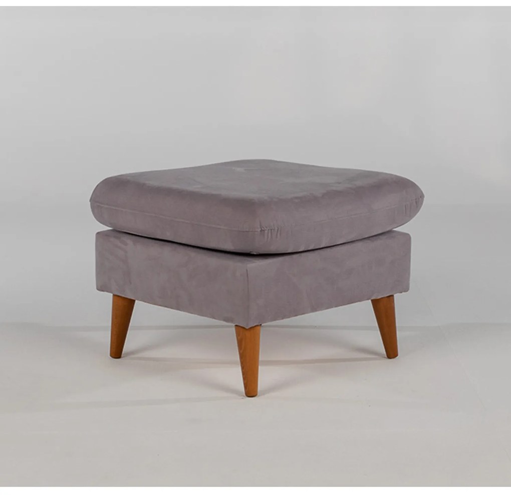 Atelier del Sofa Taburet Sofia Puf - Grey, Šedá