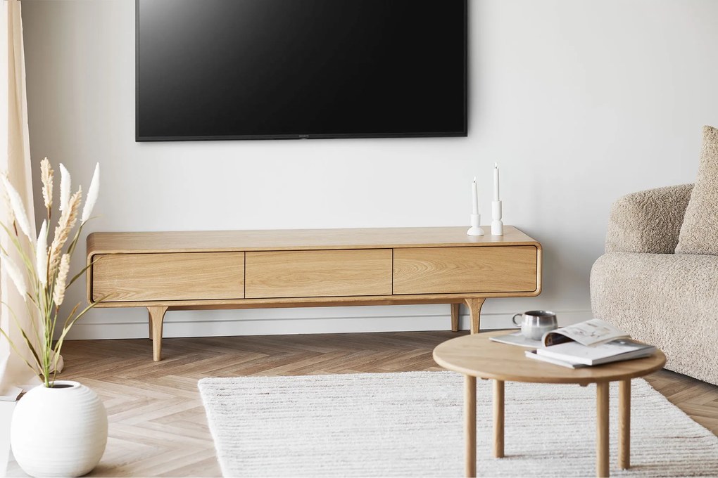 House Nordic TV stolek DARWIN světlý 180x45 cm