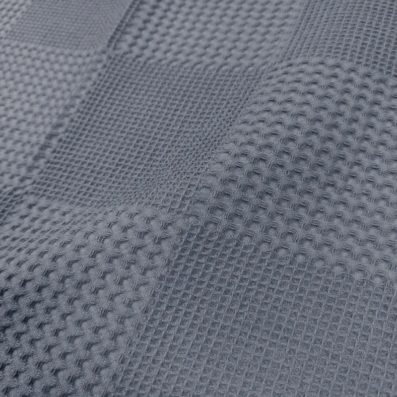 Ervi 100% Bavlněný multifunkční deka-přehoz na postel Waffle - sedý