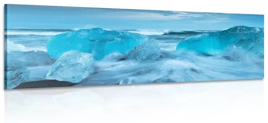 Obraz ledové kry - 120x40 cm