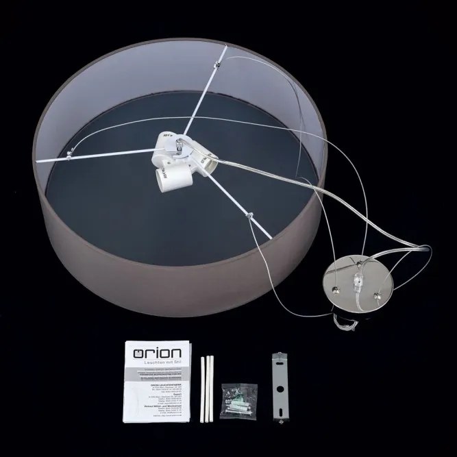Orion HL6-1632/3Grau Závěsné svítidlo UFO šedé, průměr 50cm