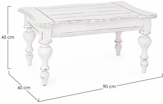 BIZZOTTO dřevěný konferenční stolek COLETTE 60x90 cm 0745080