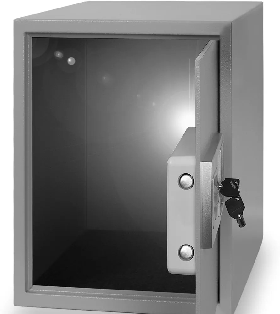 Elektrický nábytkový trezor Security 35x40x40cm stříbrný