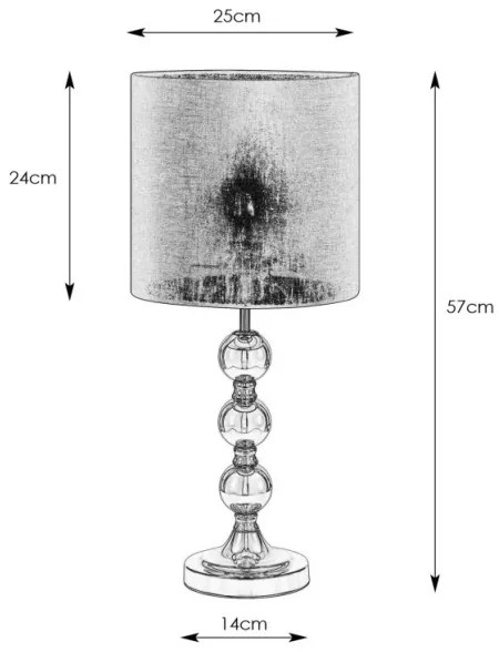 Markslöjd 108575 - Stolní lampa OCTO 1xE27/40W/230V béžová/černá