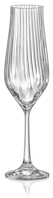 Crystalex - Bohemia Crystal Sklenice na šampaňské Tulipa Optic 170 ml, 6 ks