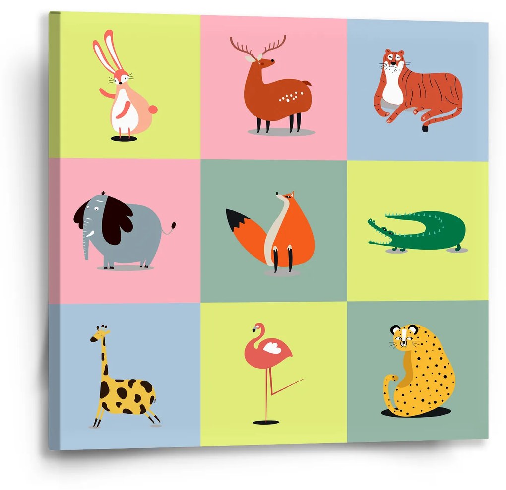 Obraz SABLIO - Zvířátka ze Zoo 50x50 cm
