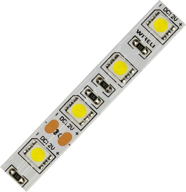 LED pásek 5050 60 WIRELI WW 1140lm 14,4W 1,2A 12V (bílá teplá)
