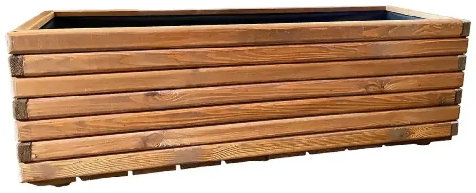 Dřevěný zahradní květináč AKSAMIT teak  1180x400x400