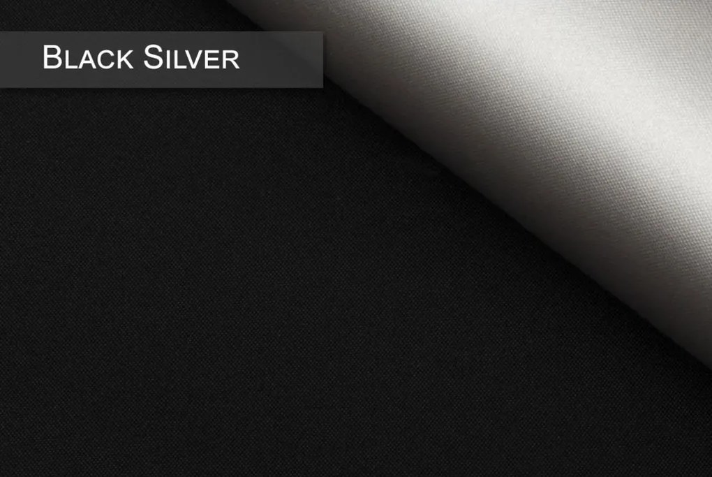 Dekodum Termoizolační roleta v hnědé kazetě, barva látky Black Silver Šířka (cm): 70, Výška (cm): Standardní (do 150 cm), Strana mechanismu: Levá