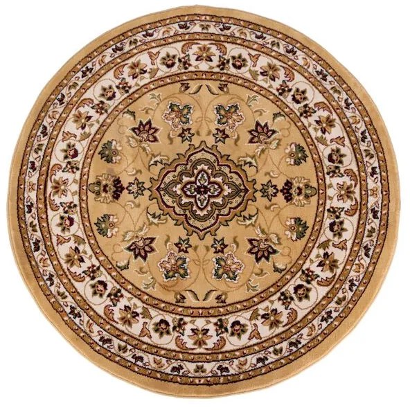 Flair Rugs, Kusový koberec Sincerity Royale Sherborne Beige kruh, 133x133 (průměr) kruh, béžová, obývací pokoj