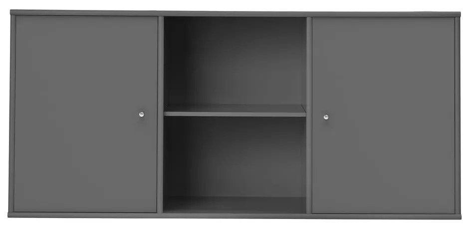 Antracitová nízká závěsná komoda 133x61 cm Mistral – Hammel Furniture