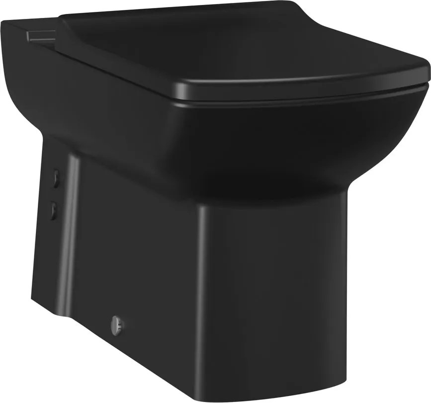 Sapho Lara wc mísa pro kombi spodní/zadní odpad černá mat LR360-11SM00E-0000