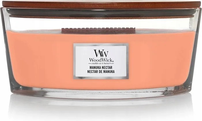 WoodWick vonná svíčka s dřevěným knotem Elipsa Manuka Nectar 453,6 g