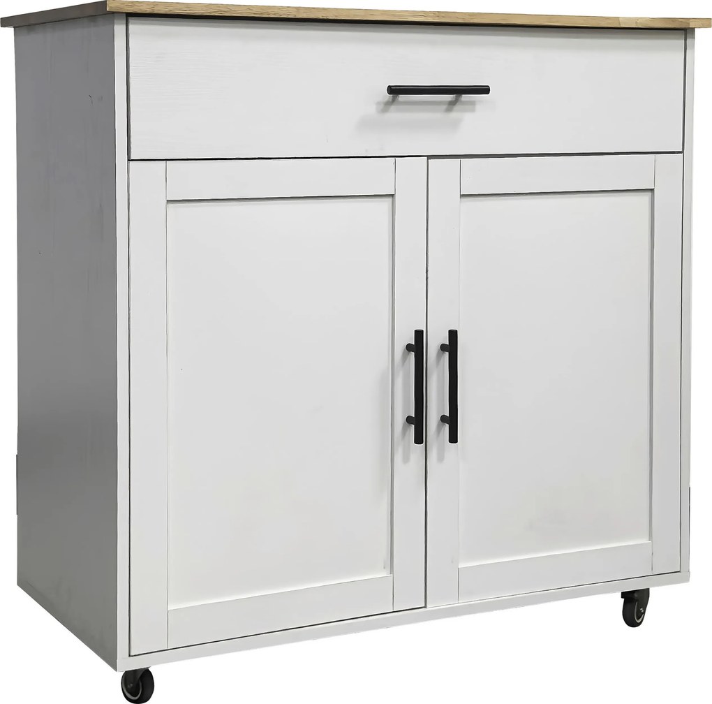 XXXLutz SERVÍROVACÍ VOZÍK, bílá, 90/88/47 cm MID.YOU - Barové vozíky - 001713014801