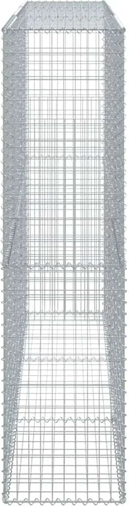 Gabionový koš s víkem 300 x 50 x 200 cm pozinkované železo 3295168