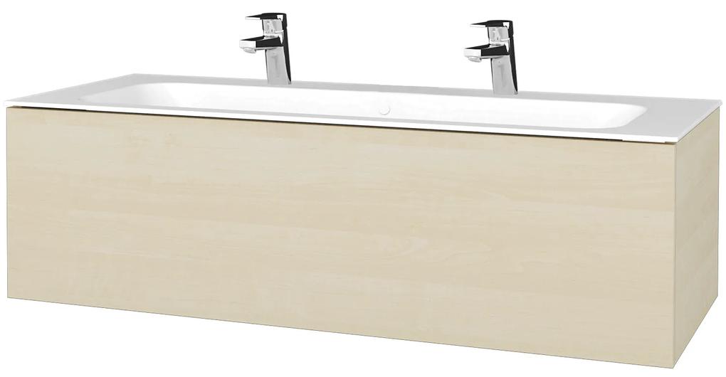 Dřevojas Koupelnová skříň VARIANTE SZZ 120 Varianta: N01 Bílá lesk / L03 Antracit vysoký lesk