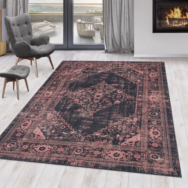 Ayyildiz, Kusový koberec Fiesta 4301 red, 80x250, červená, chodba / předsíň