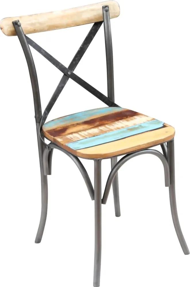 vidaXL Jídelní židle 2 ks masivní recyklované dřevo [243722]